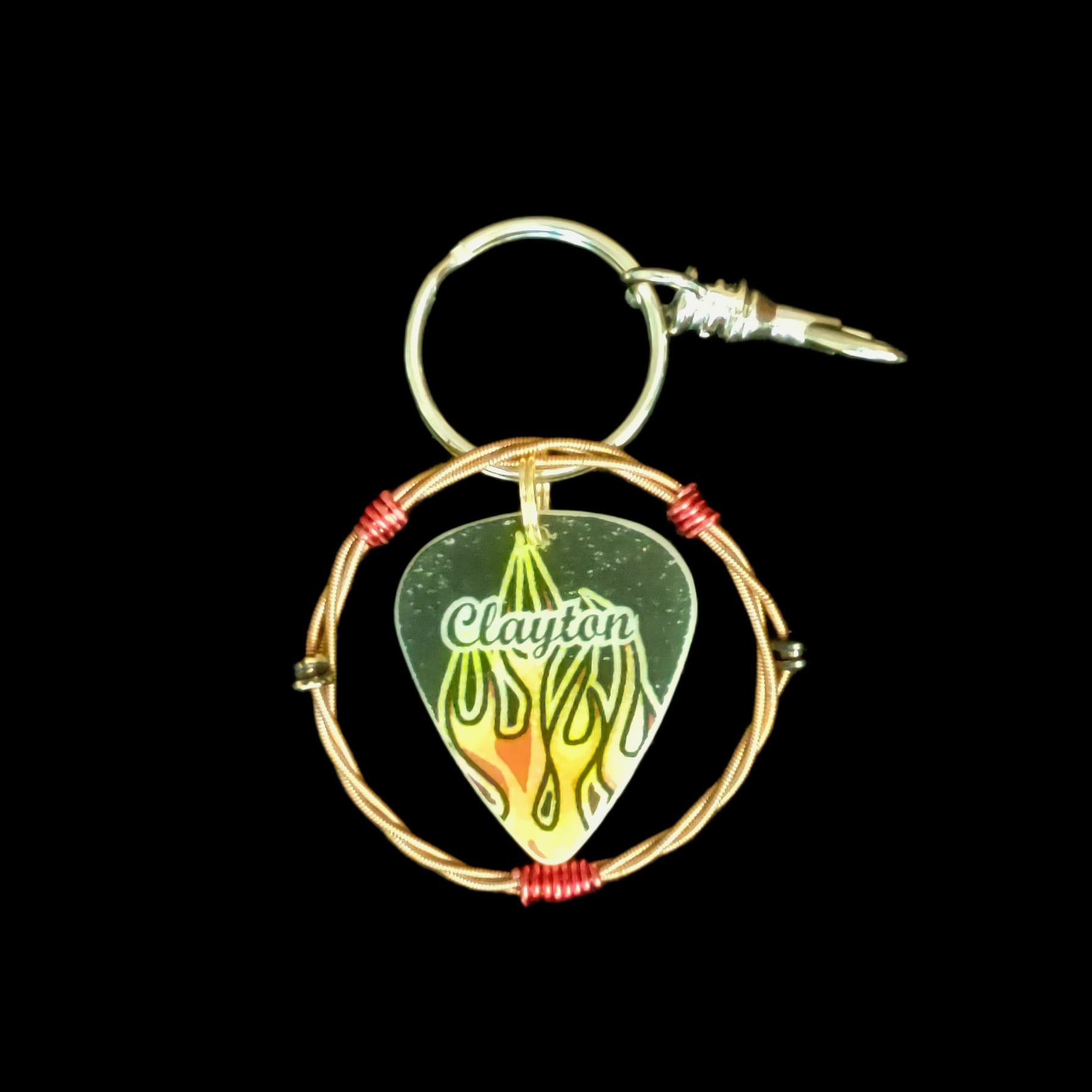 Clayton Guitar String Keychain - Restrumed.com - Upcycled Guitar String ...