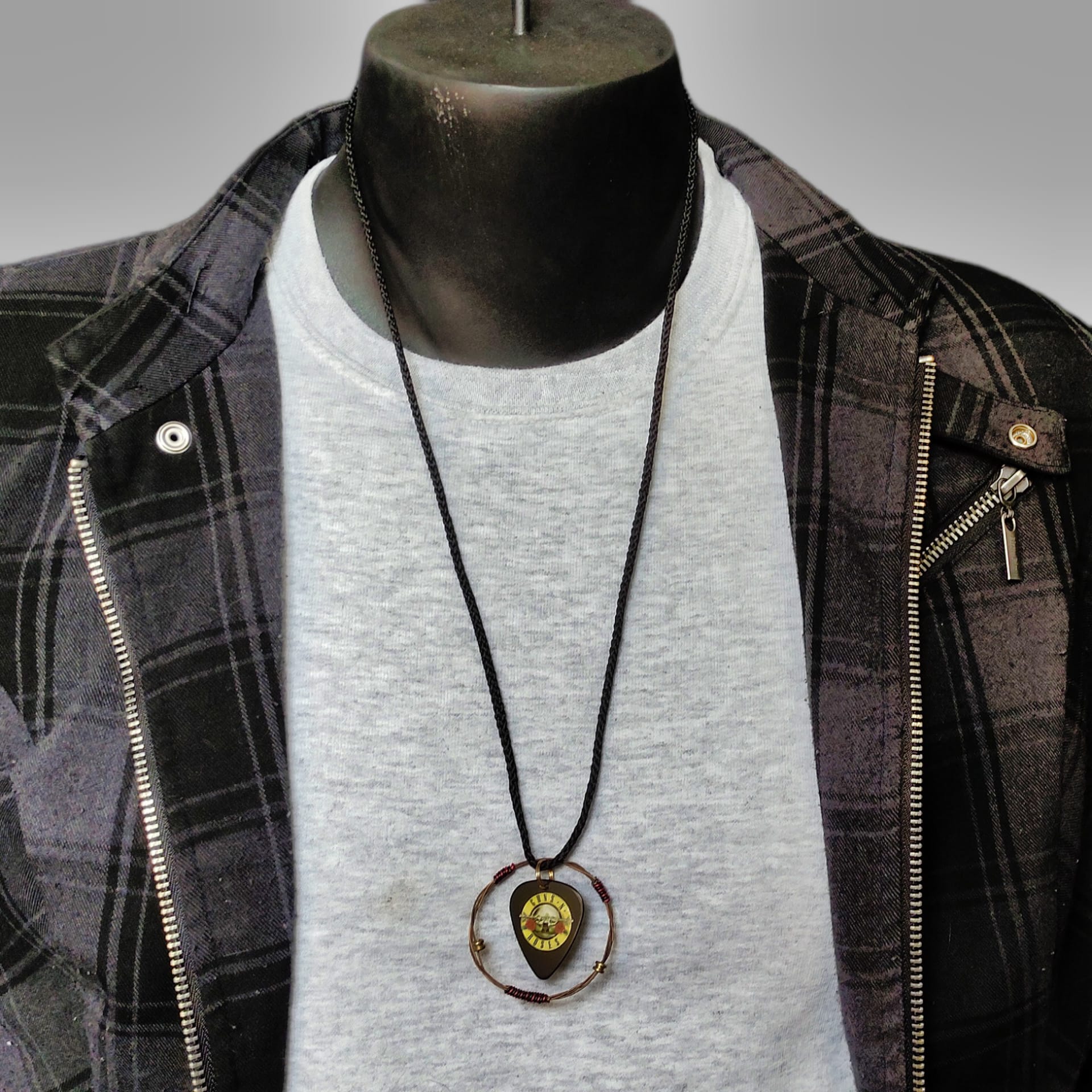 Guns N' Roses Guitar String Necklace - Restrumed.com - Upcycled Guitar ...